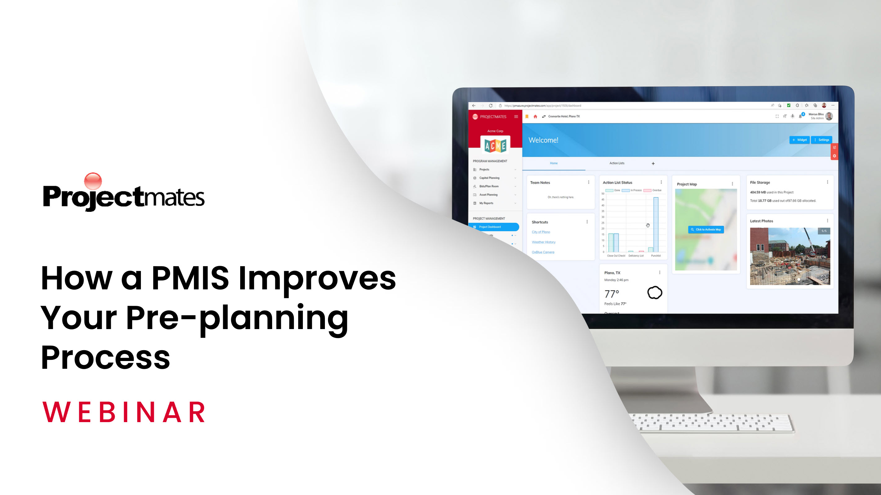 Webinar: How a PMIS Improves Your Pre-planning Process Webinar